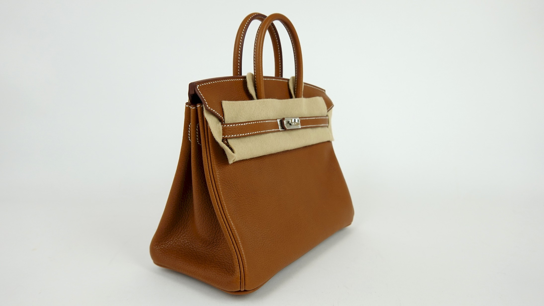 HERMÈS BIRKIN 25 – BARENIA LEATHER GOLD (STAMP K 2.. - Monaco1.com